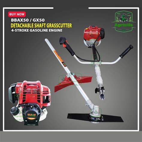 GX50 BBAX50 Detachable Shaft Handle 4 Stroke Grass Cutter Gasoline Engine By BBA Shopee