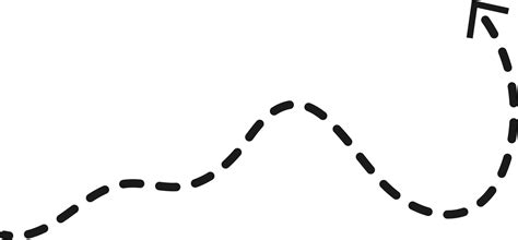 Hand Drawn Dashed Arrow Shape 21999533 Png