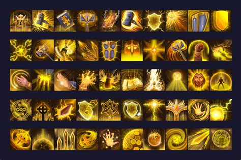 50 Rpg Paladin Skill Icons On Behance