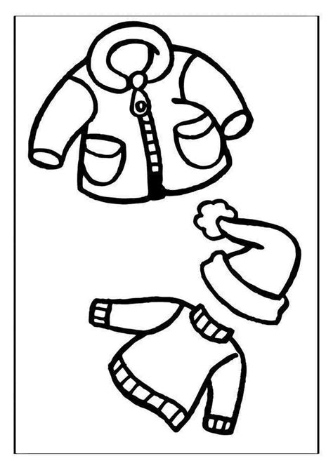 Раскраска раскраска зима Зимняя одежда куртка шапка свитер