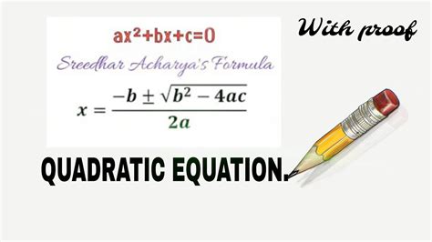 Cbse Class 10 Quadratic Equation Sridharcharyas Rule Factorization Methods Completing Square