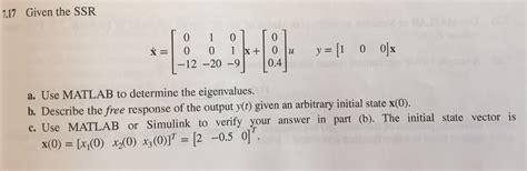 717 Given The Ssr 12 20 904 A Use Matlab To