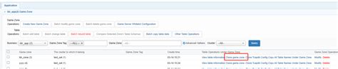 Batch Copy Game Zones Table Group · Tcaplusdb User Guide
