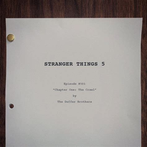 Stranger Things Season 5 Episode 1 Title Revealed By Duffer Brothers