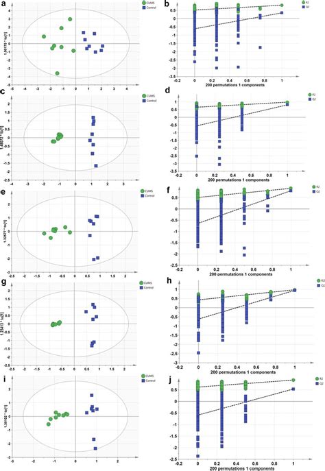 Opls Scores And Permutation Tests Of The Opls Da Models Serum Ab