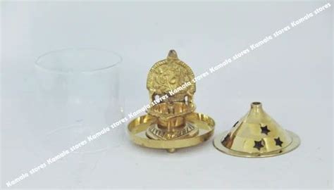 Borosil Brass Diya Medium Shree Ganapathy Vilakku At Rs 910 00 Brass Diya Id 2852171343948