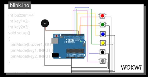 Blink Ino Copy 8 Wokwi ESP32 STM32 Arduino Simulator