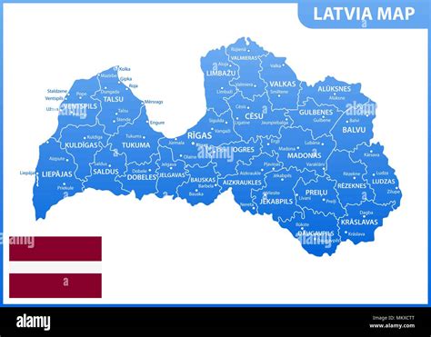The Baltic States Map Stock Vector Images Alamy