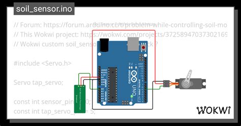 Soil Sensor Wokwi ESP STM Arduino Simulator