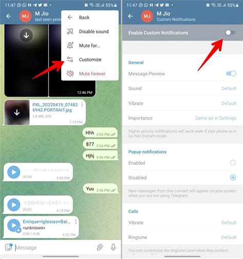 how to add and set custom notification sound on telegram techwiser