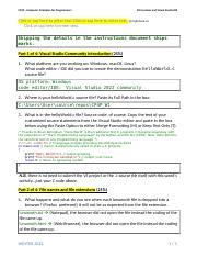 CP P Week Activity Docx CP P Computer Principles For Programmers File Systems And Visual