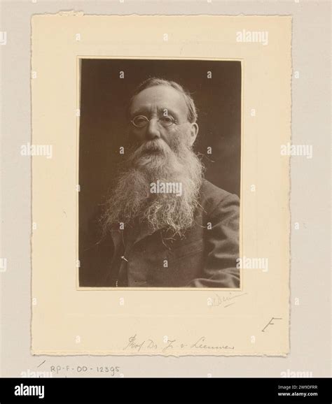Portrait Of Professor Jan Van Leeuwen Professor In Leiden Anonymous 1905 1920 Photograph