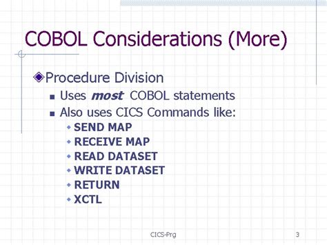 Cobol Considerations Identification Division N No Differences Environment