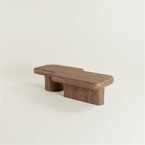 Contemporary Circuit Walnut Coffee Table Set For Sale At 1stdibs