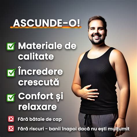 Maiou Modelator Pentru Bărbați Slimn Lift Ascunde Burta Jolen