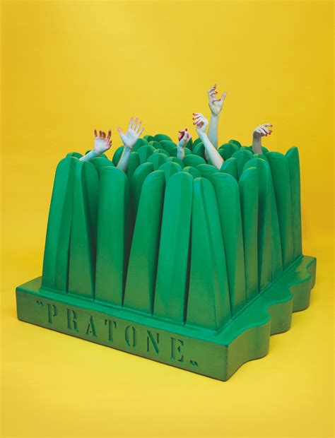 Lounge Chair Pratone By Gufram Design Pietro Derossi Italian Furniture Green Chaise Lounge