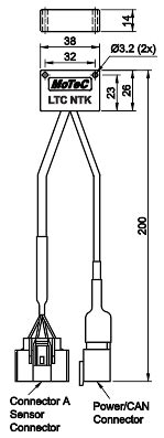 MOTEC LTCN LAMBDA TO CAN NTK SENSOR BUNDLE MOTEC LTCN LAMBDA TO CAN NTK SENSOR BUNDLE