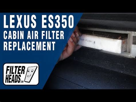 How To Replace Cabin Air Filter 2010 Lexus Es350 Aq1102 Youtube