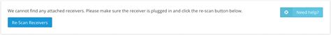 Error Message Saying We Cannot Find Any Attached Receivers Help Categories