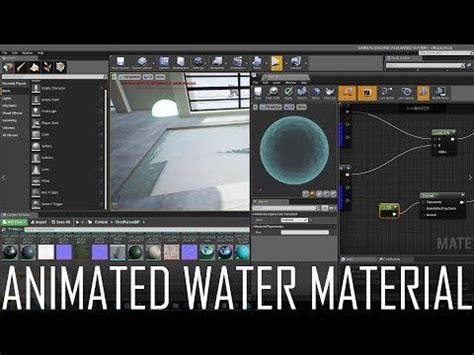 UNREAL ENGINE ANIMATED WATER MATERIAL Unreal Engine Video Game Design Interactive Design