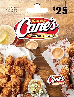 Raising Canes T Card Perfecto Para Los Amantes Chile Ubuy