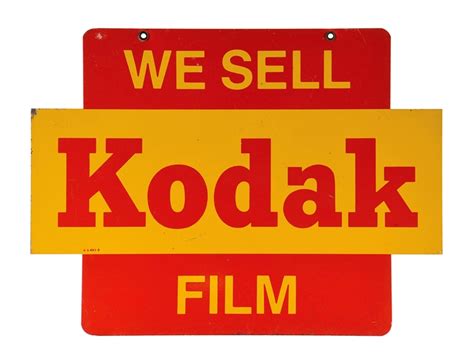 Lot Detail Kodak Films Die Cut Sign