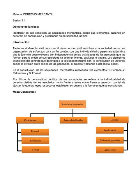 Mapa Conceptual De Derecho Mercantil Pdf Hayes