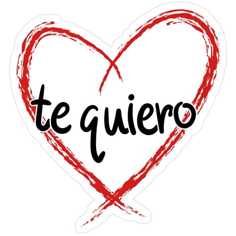 Te Quiero Sticker Thank You Card Sayings Card Sayings Te Quiero
