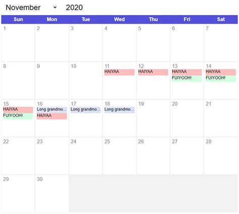 Has Anyone Used Datatables To Render A Calendar DataTables Forums