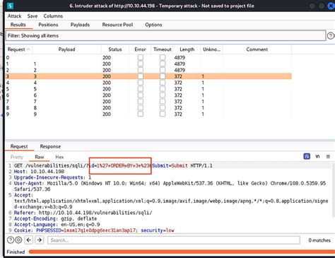 Mastering Sql Injection On Dvwa Low Security With Burp Suite A