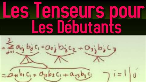 les tenseurs pour les débutants youtube