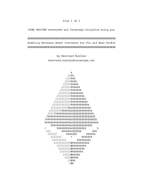 Smashing Smart Contracts 1of1 Pdf Computer Science Computer