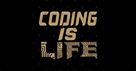 Coding Is Life Coding Sticker Teepublic