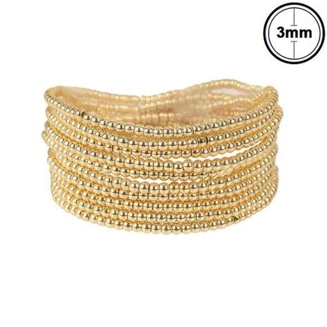 Bb Boutique Jewelry Metallic Crimp Bead Bracelet Set Poshmark