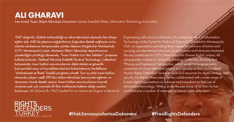 Ali Gharavi Kimdir Who Is Ali Gharavi By Rights Defenders Turkey Free Rights Defenders