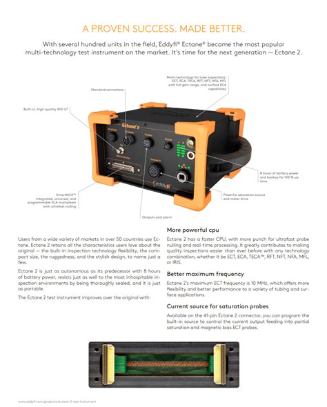EddyFi Ectane ERNM Eddy Current Surface Array And Tube Inspection System GP Technical