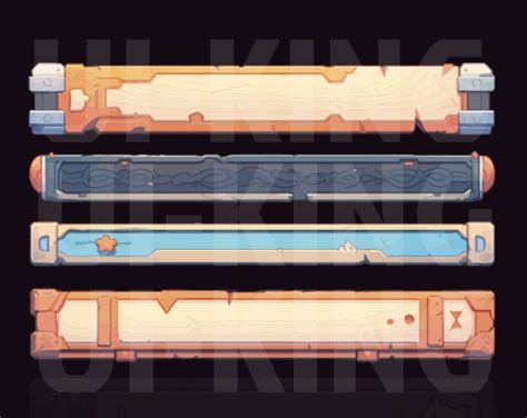 cute vector hp bars ui by ui king