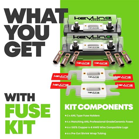 Anl Fuse Holder 100 Amp Complete Kit Inline Professional Grade Ceram
