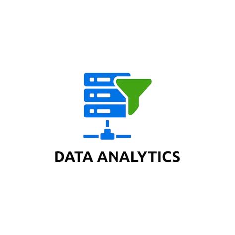 Logotipo De Soluciones Avanzadas De Análisis De Datos Vector Premium