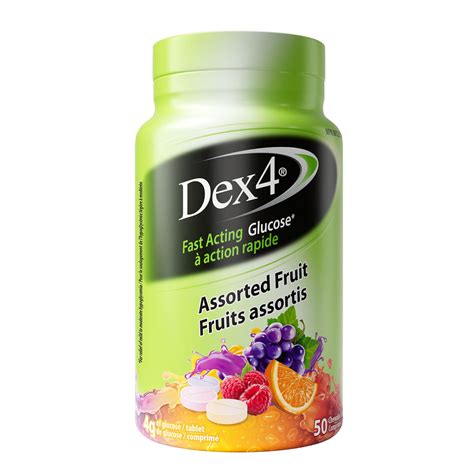 Dex4 Glucose Tablet Bottles 50 Tablets Amg Medical