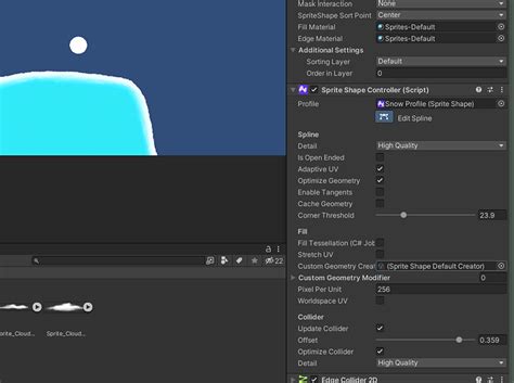 Height In SpriteShape Controller In Unity Ask GameDev Tv