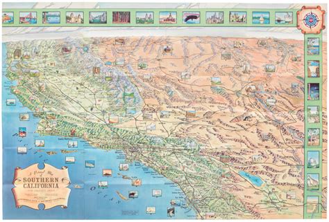A Pictorial Map Of Southern California And Adjacent Areas Neatline