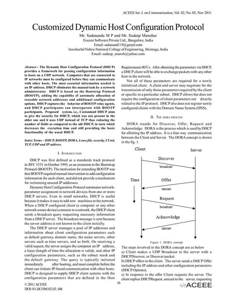 Customized Dynamic Host Configuration Protocol Pdf