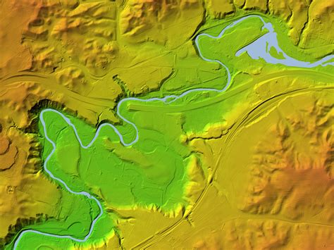 Shaded Relief Elevation Map Upwork