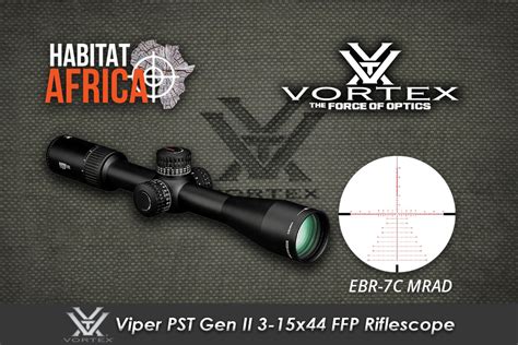 Vortex Viper Pst Gen Ii 3 15x44 Ffp Riflescope Ebr 7c Mrad Reticle