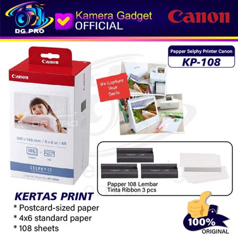 Jual Canon Kp 108 Rp 108 Paper Printer Canon Selphy Cp Series Kp108 Rp108 Kp108
