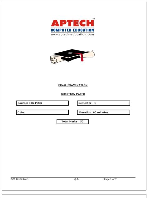 Dcs Plus Sem1 Qp Pdf Html C Programming Language