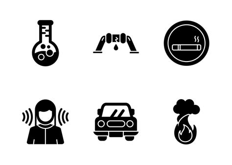 Pollution Vector Icon Set 17358324 Vector Art At Vecteezy