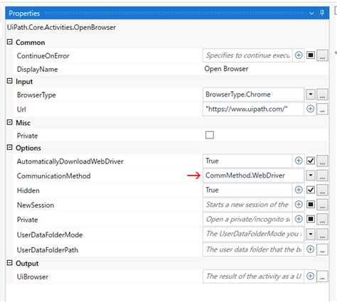 Hidden Property Not Working Properly With Open Browser Activity