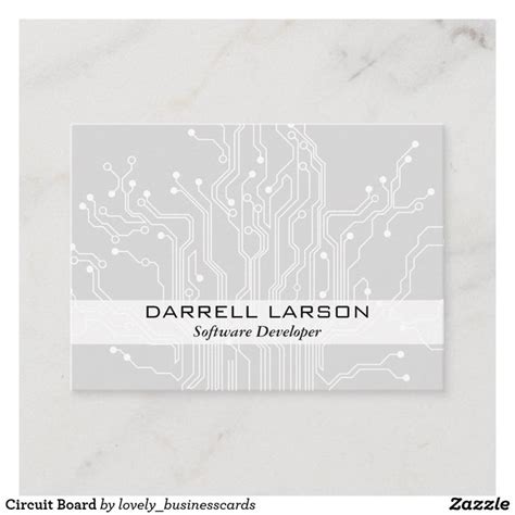 Circuit Board Business Card Zazzle Circuit Board Business Cards Cards